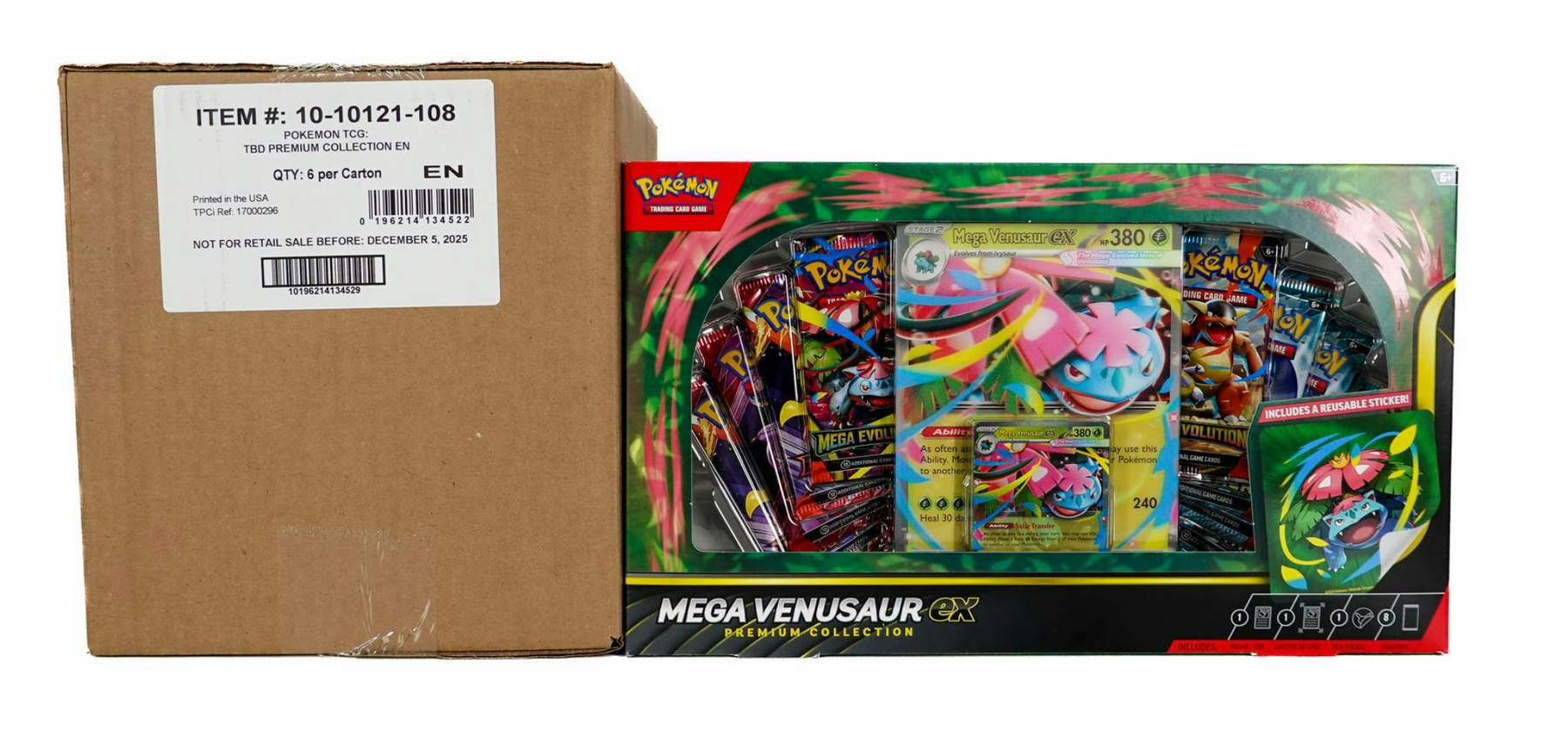 Pokémon TCG: Mega Venusaur ex Premium Collection Case [6 each] – GuuBuu ...